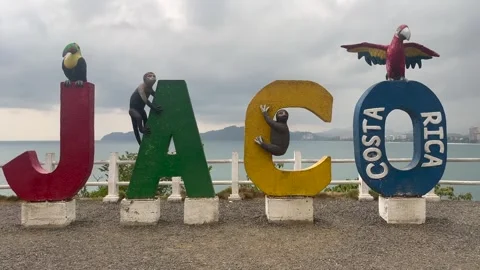 The colourful Jaco sign welcoming visito... | Stock Video | Pond5