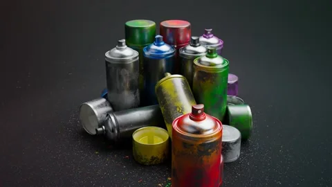 Spraying Paint Stock Footage ~ Royalty Free Stock Videos | Pond5