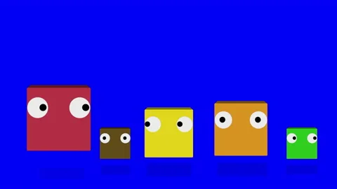 Colourfull animated cartoon characters j... | Stock Video | Pond5