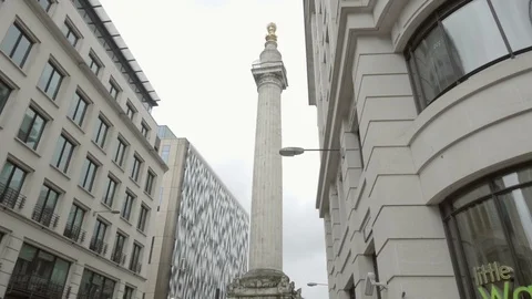 column to mark The Great Fire of London ... | Stock Video | Pond5