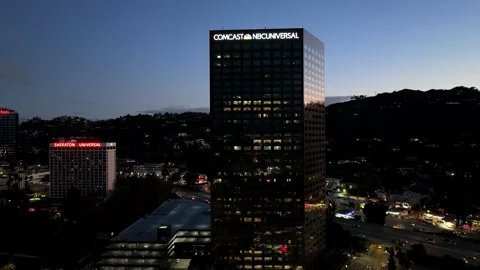 Comcast NBC Universal Building in Univer... | Stock Video | Pond5