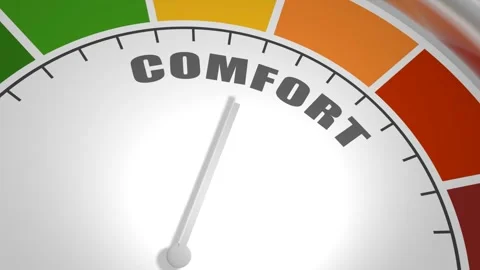 Comfort zone measuring device with arrow... | Stock Video | Pond5
