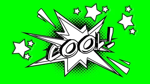 Comic animation of the word cool flies o... | Stock Video | Pond5