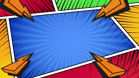 Comic background animation | 4k animated... | Stock Video | Pond5