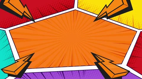 Comic background animation | 4k animated... | Stock Video | Pond5