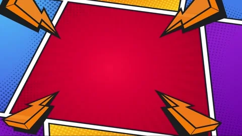 Comic background animation | 4k animated... | Stock Video | Pond5