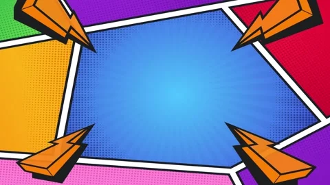 Comic background animation | 4k animated... | Stock Video | Pond5