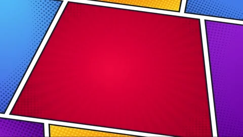 Comic background animation 4k animated r... | Stock Video | Pond5