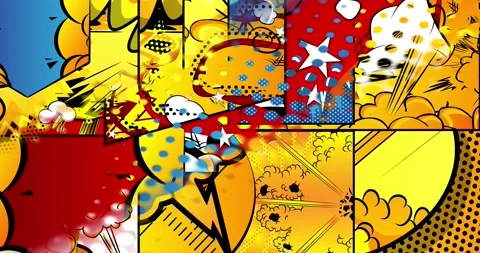 Comic Book Page on Green Screen | Stock Video | Pond5