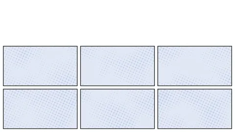 Comic book page template with light blue... | Stock Video | Pond5