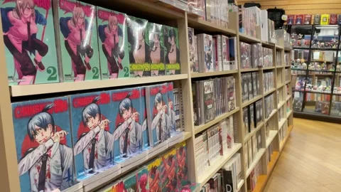 Comic Books in library | Stock Video | Pond5