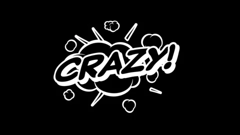 Comic Bubble sticker Animated with dry ... | Stock Video | Pond5