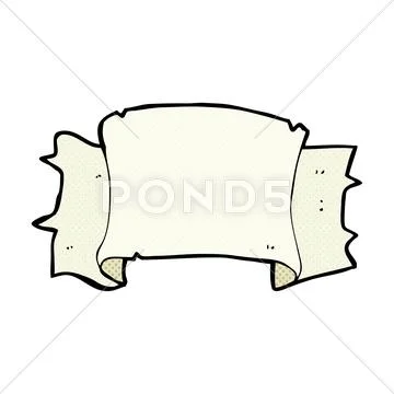 Comic cartoon heraldry scroll banner: Graphic #45516365