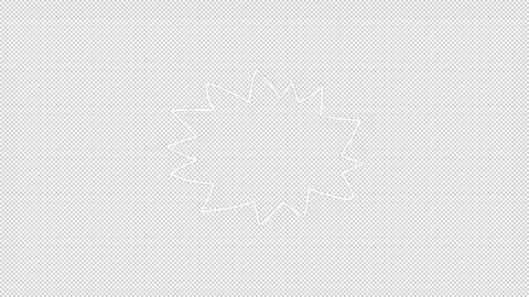 Comic Circle Sketch Style Alpha Animatio... | Stock Video | Pond5