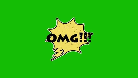 comic effect animated on green screen | Stock Video | Pond5