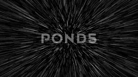 Comic Hyper Jump Speed lines Star field in Black Background ...