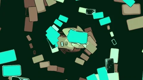 Comic Look Rectancle Echoes Vj Loop Ani... | Stock Video | Pond5