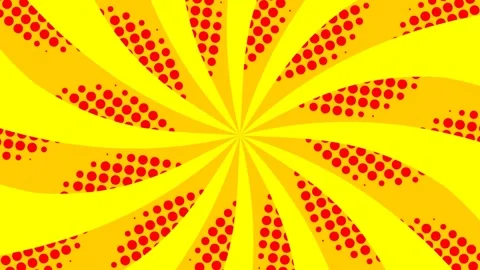 Comic radial halftone pattern animated b... | Stock Video | Pond5