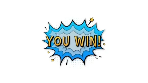 Comic speech bubbles with text You win. ... | Stock Video | Pond5