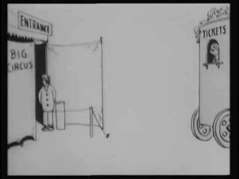 Comic strip character Ignatz Mouse scare... | Stock Video | Pond5