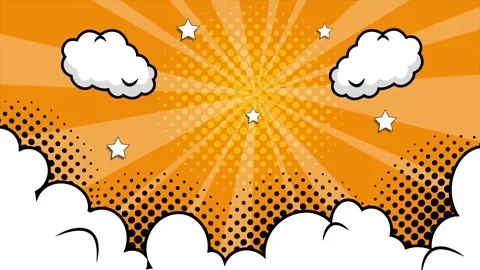 Comic Background 4K Stock Footage ~ Royalty Free Stock Videos | Pond5