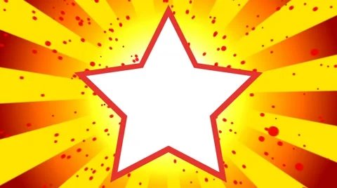 Comic style star background animation | Stock Video | Pond5