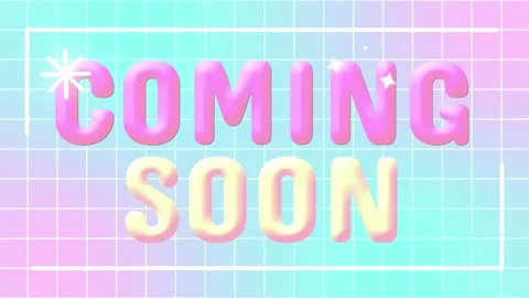 coming soon animated text coming soon fe... | Stock Video | Pond5