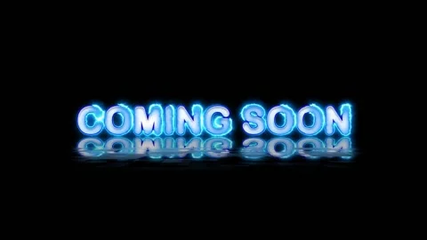 Coming Soon Animated Text Portal Saber | Stock Video | Pond5