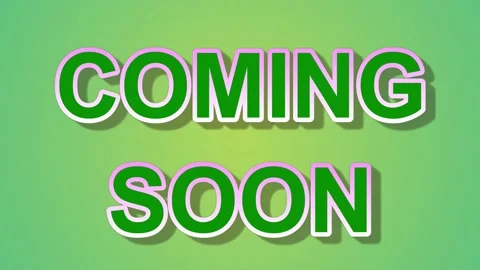 Coming Soon animated title video advert... | Stock Video | Pond5