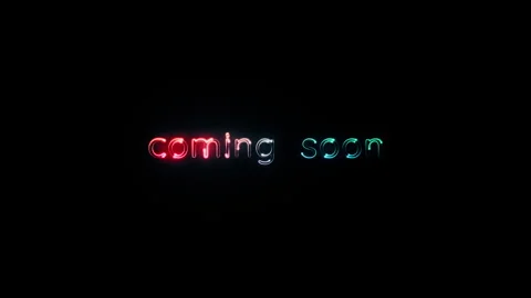 Coming Soon flash glitch glow colorful n... | Stock Video | Pond5