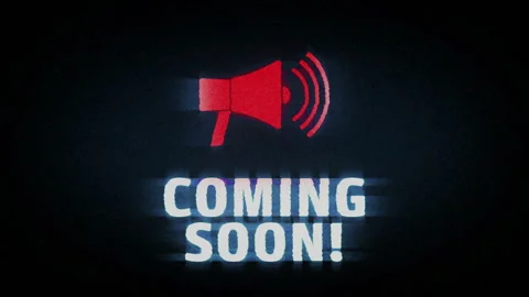 Coming soon symbol on analog screen VHS ... | Stock Video | Pond5