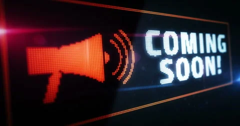 Coming soon symbol light flashing on dig... | Stock Video | Pond5