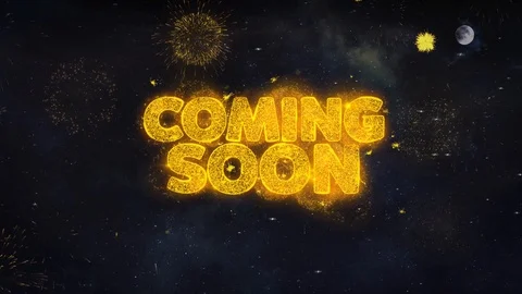 Coming Soon Text Wishes Reveal From Fire... | Stock Video | Pond5
