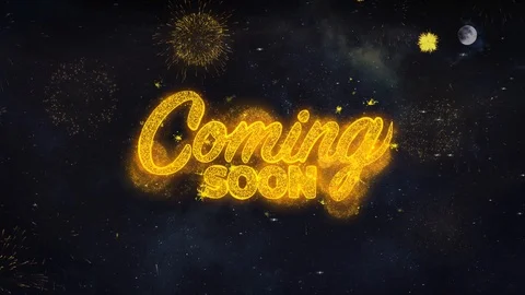 Coming Soon Text Wishes Reveal From Fire... | Stock Video | Pond5