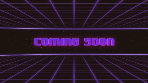 Coming Soon Title Animated Retro Futuris... | Stock Video | Pond5
