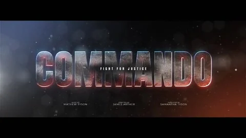 Commando Title Design ~ After Effects Project #208417031