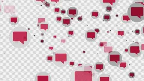 Comments Symbol Social Media Icons with ... | Stock Video | Pond5