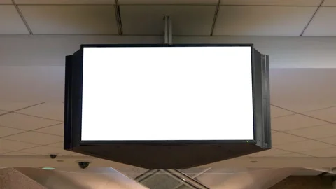 Commercial Sign Overhead Sign Display, E... | Stock Video | Pond5