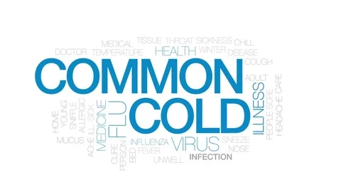 Common cold animated word cloud, text de... | Stock Video | Pond5