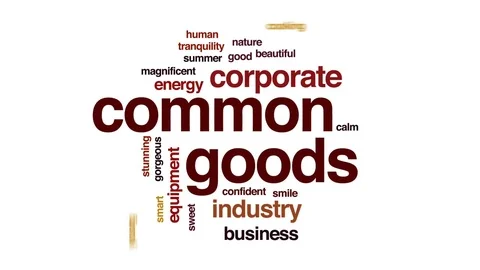 Common goods animated word cloud, text d... | Stock Video | Pond5