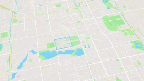Common simple Beijing map background loo... | Stock Video | Pond5