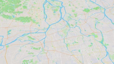 Common simple Guangzhou map background l... | Stock Video | Pond5