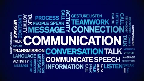 Communication animated word cloud,animat... | Stock Video | Pond5