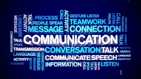 Communication animated word cloud,animat... | Stock Video | Pond5