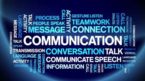 Communication animated word cloud,animat... | Stock Video | Pond5