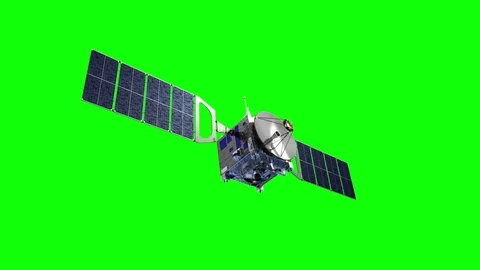 Communication Satellite. Green Screen | Stock Video | Pond5