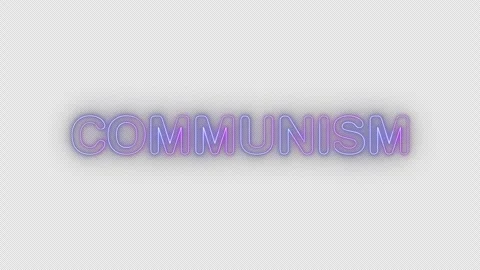 communism neon effects, text animation o... | Stock Video | Pond5