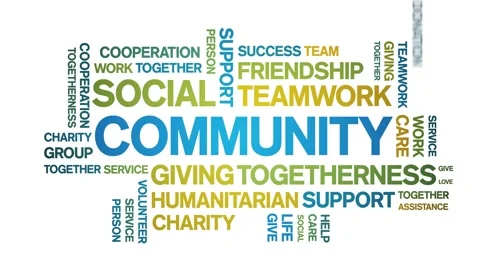 Community animated word cloud,tag design... | Stock Video | Pond5