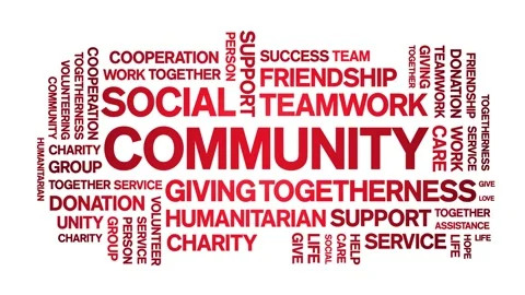 Community animated word cloud,tag design... | Stock Video | Pond5