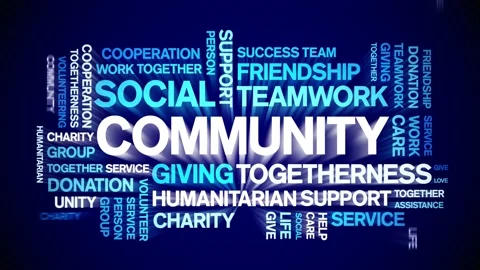 Community animated word cloud,tag design... | Stock Video | Pond5